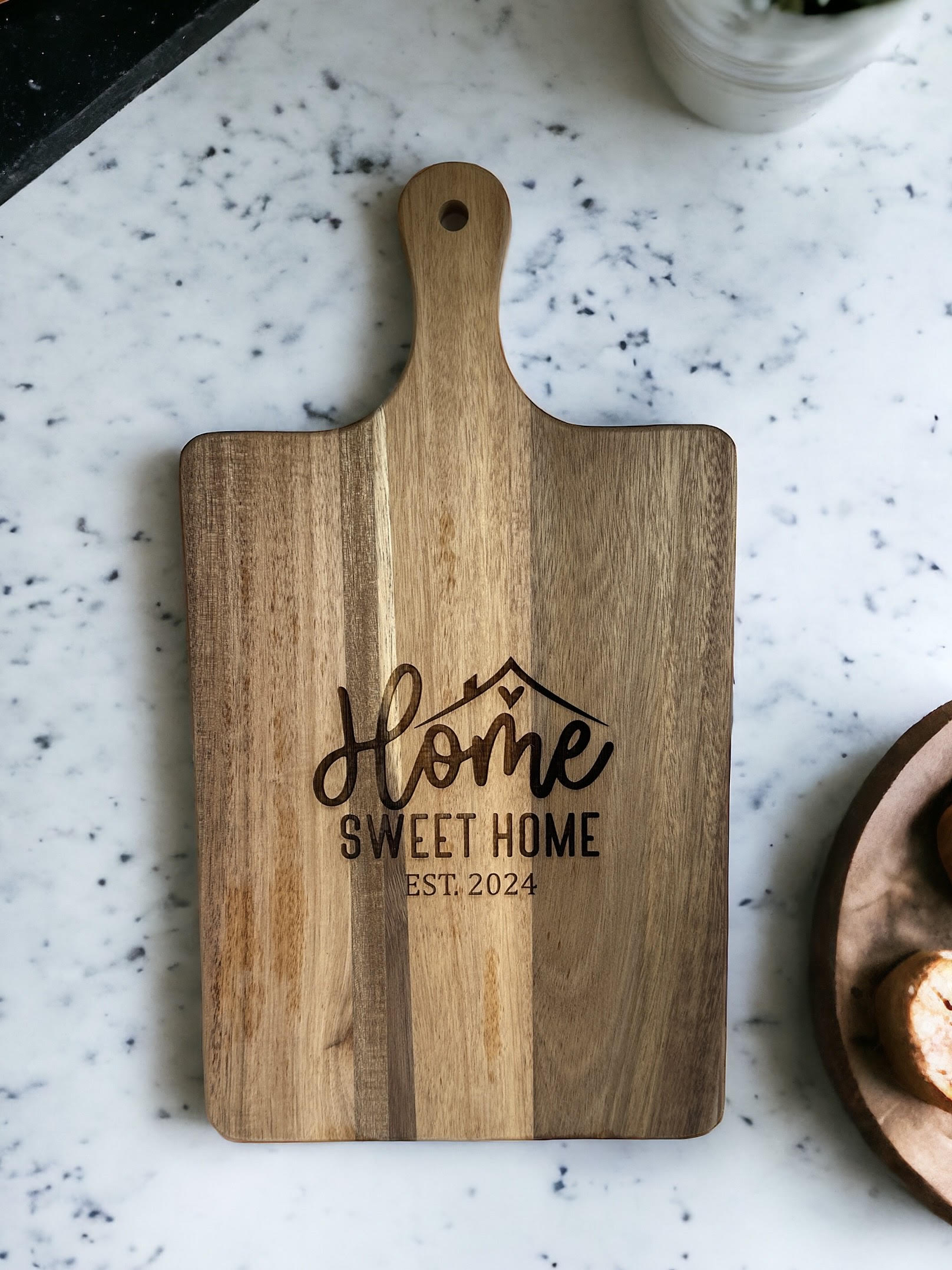 Home Sweet Home Personalized Wooden Cutting Board – SignedByCrystal