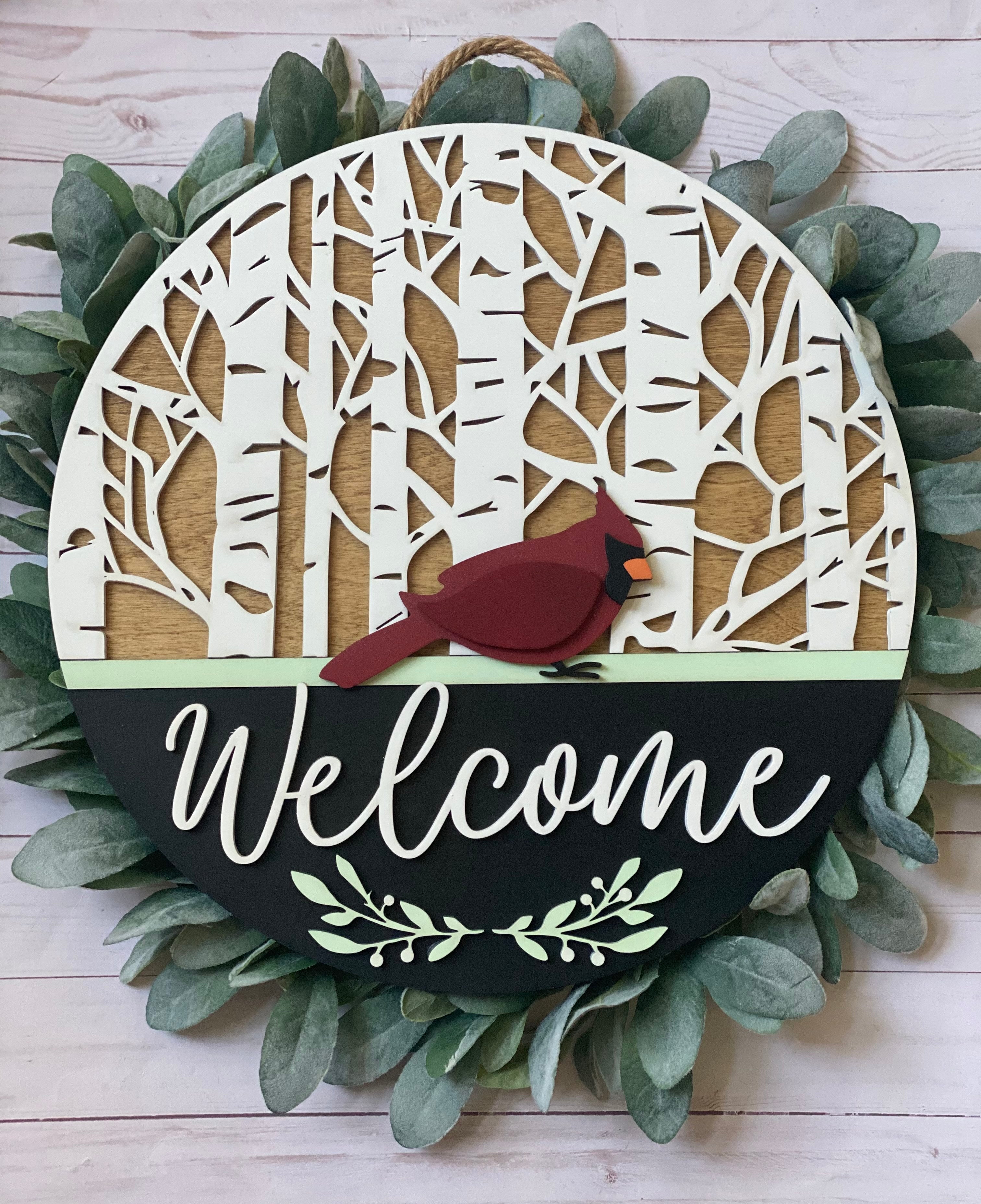 Cardinal Door Hanger – SignedByCrystal