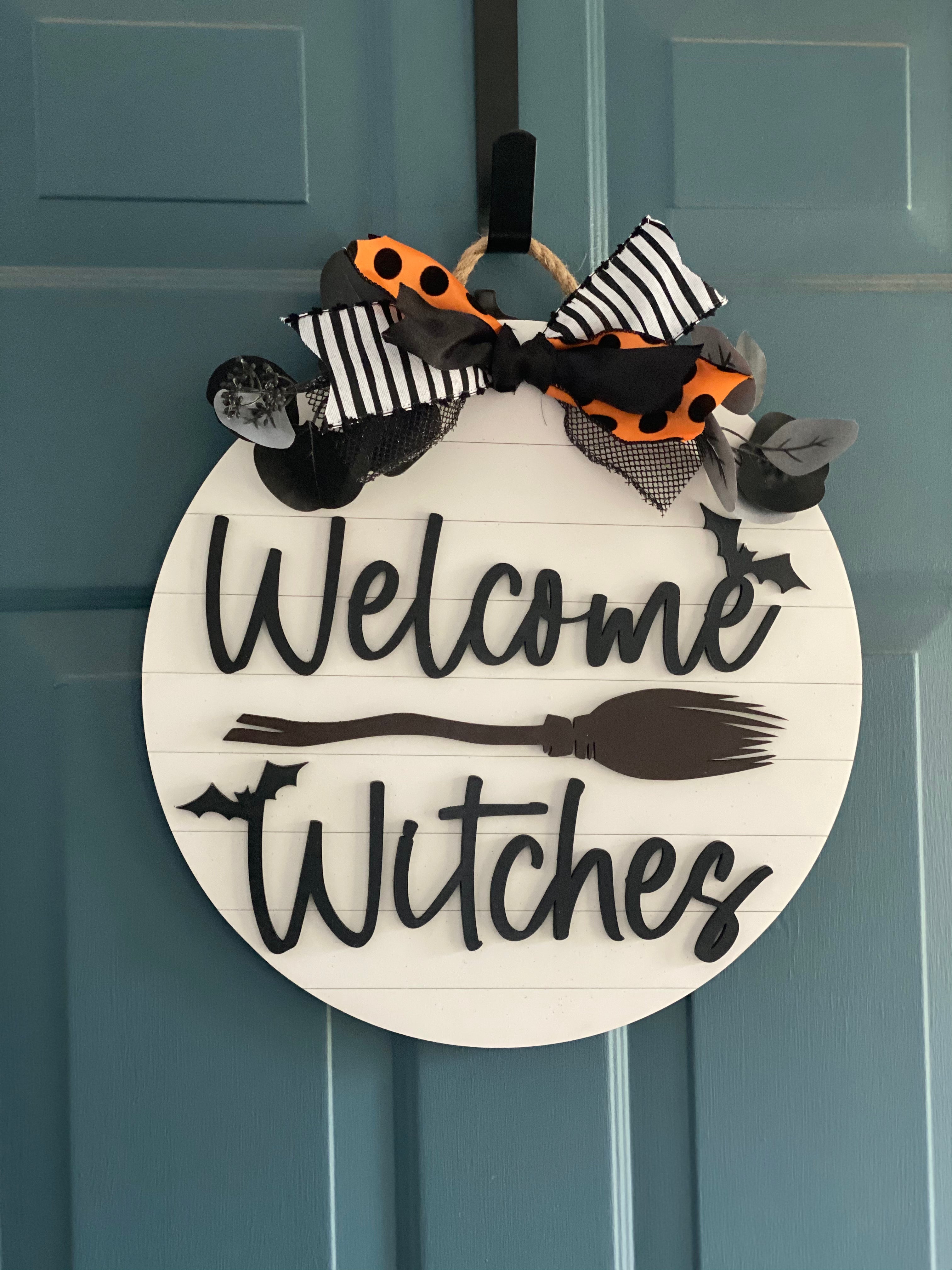 Welcome Witches Door Hanger – SignedByCrystal